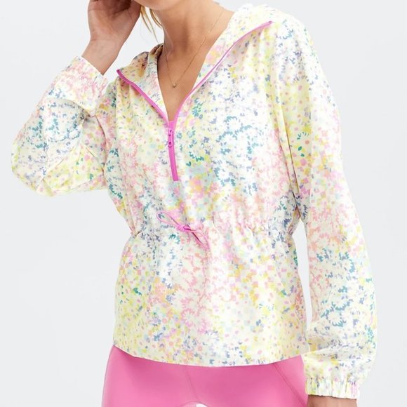 Fabletics | Jackets & Coats | Rare Fabletics Neon Pink Vibrant Floral ...